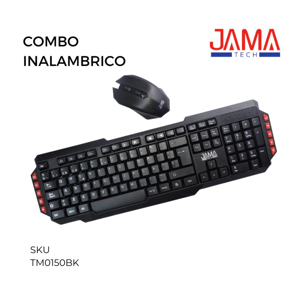 COMBO INALAMBRICO TECLADO-MOUSE – Jama Tech