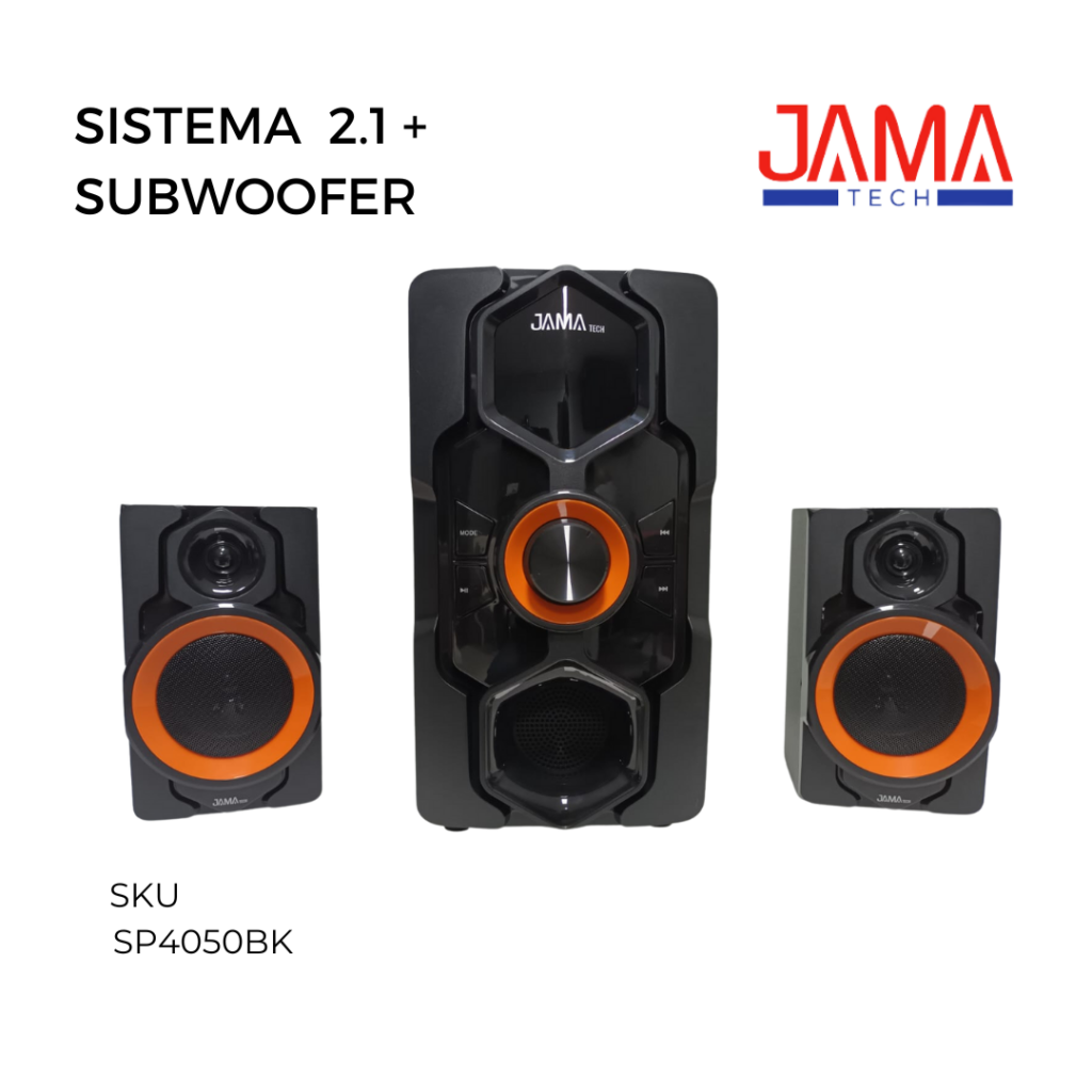 SISTEMA DE SONIDO 2.1 + SUBWOOFER – Jama Tech