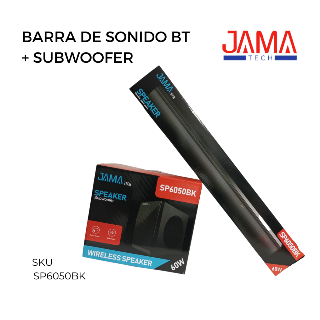BARRA DE SONIDO BT + SUBWOOFER – Jama Tech