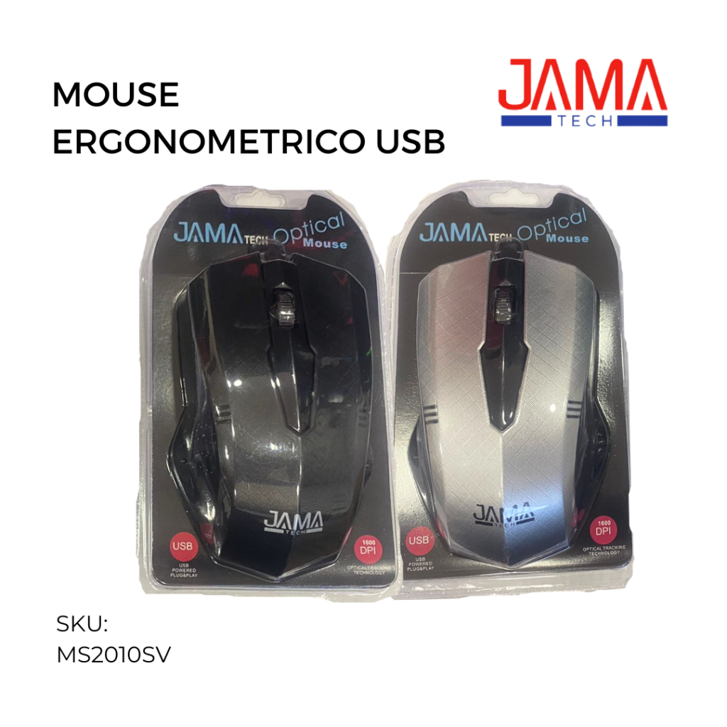 MOUSE ERGONOMETRICO USB – Jama Tech
